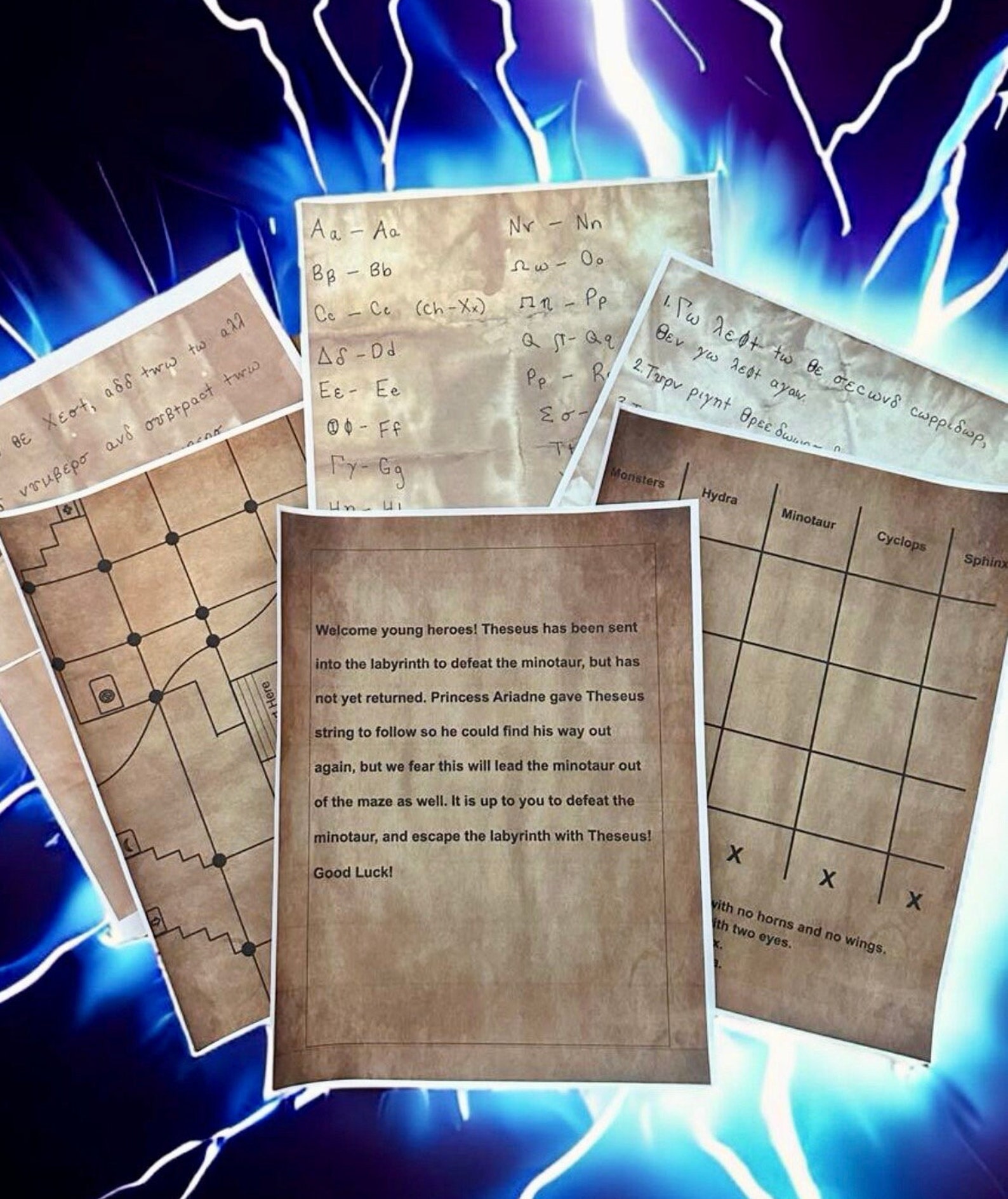 Greek Myth Escape Room for Fans of Percy Jackson - Etsy