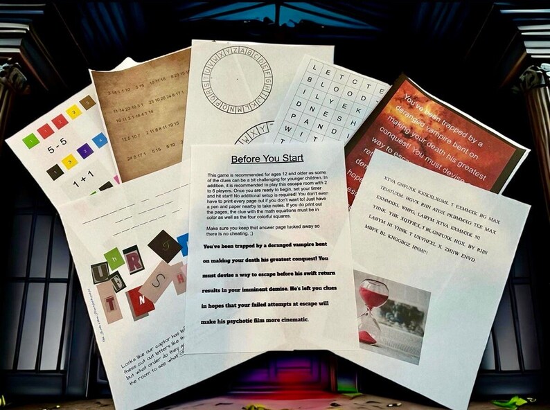 Kidnapped Escape Room for Fans of Twilight - Etsy