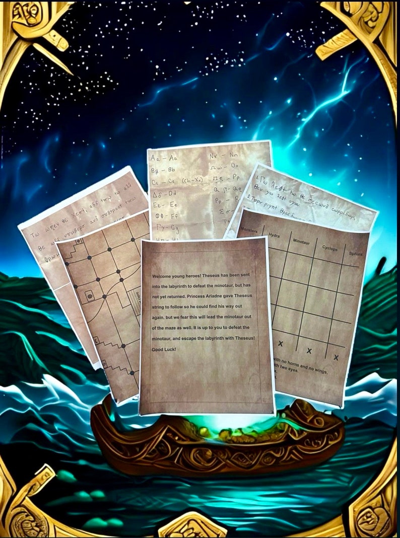 Greek Myth Escape Room for Fans of Percy Jackson - Etsy