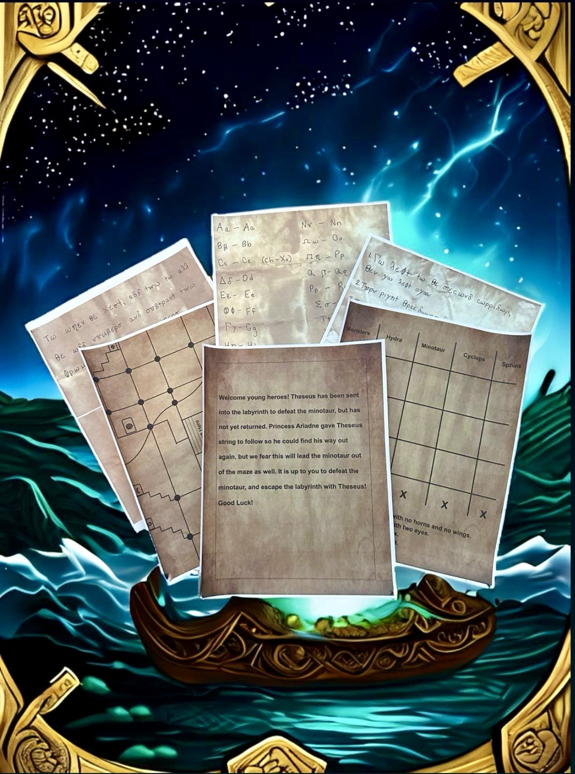 Greek Myth Escape Room for Fans of Percy Jackson - Etsy