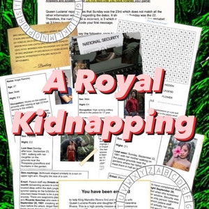 A Royal Kidnapping Printable Escape Room at Home - Etsy