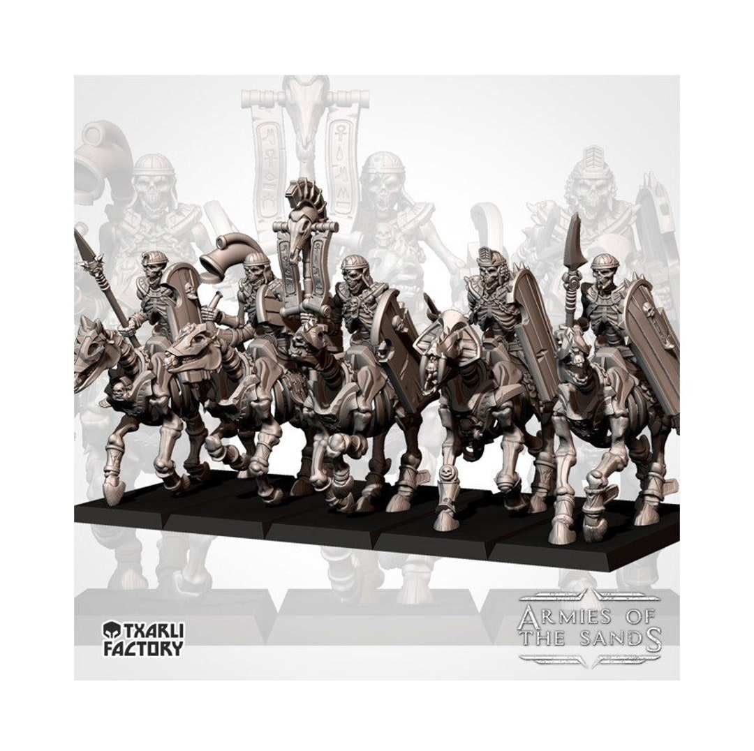 5 X Skeleton Heavy Cavalry - Txarli Factory - Tabletop Wargaming ...