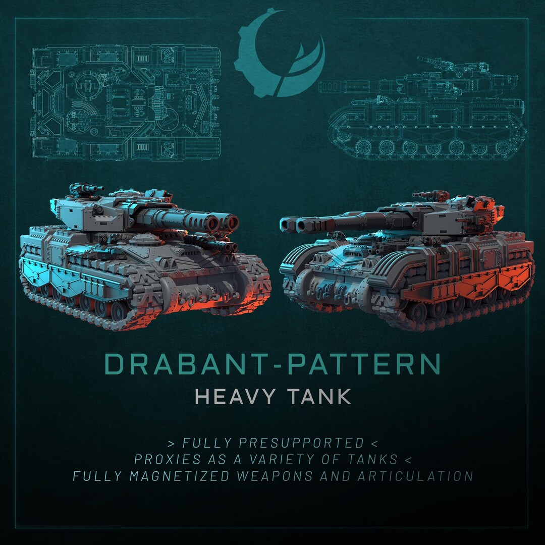 Drabant-pattern Heavy Tank - Maelstrom Designworks - Tabletop Wargaming ...