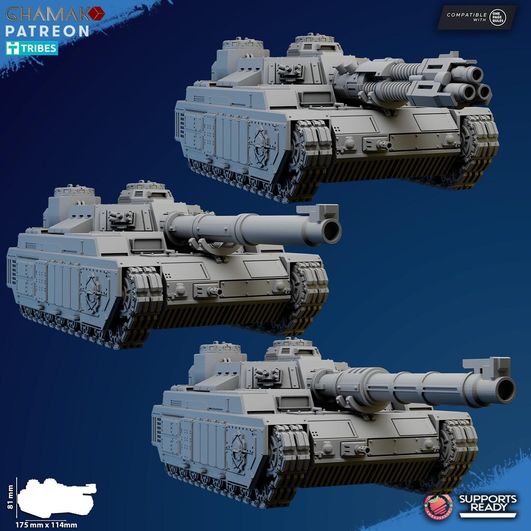 K1/K2 Sabretooth Tank - Ghamak - Tabletop Wargaming Miniature Sci-fi ...