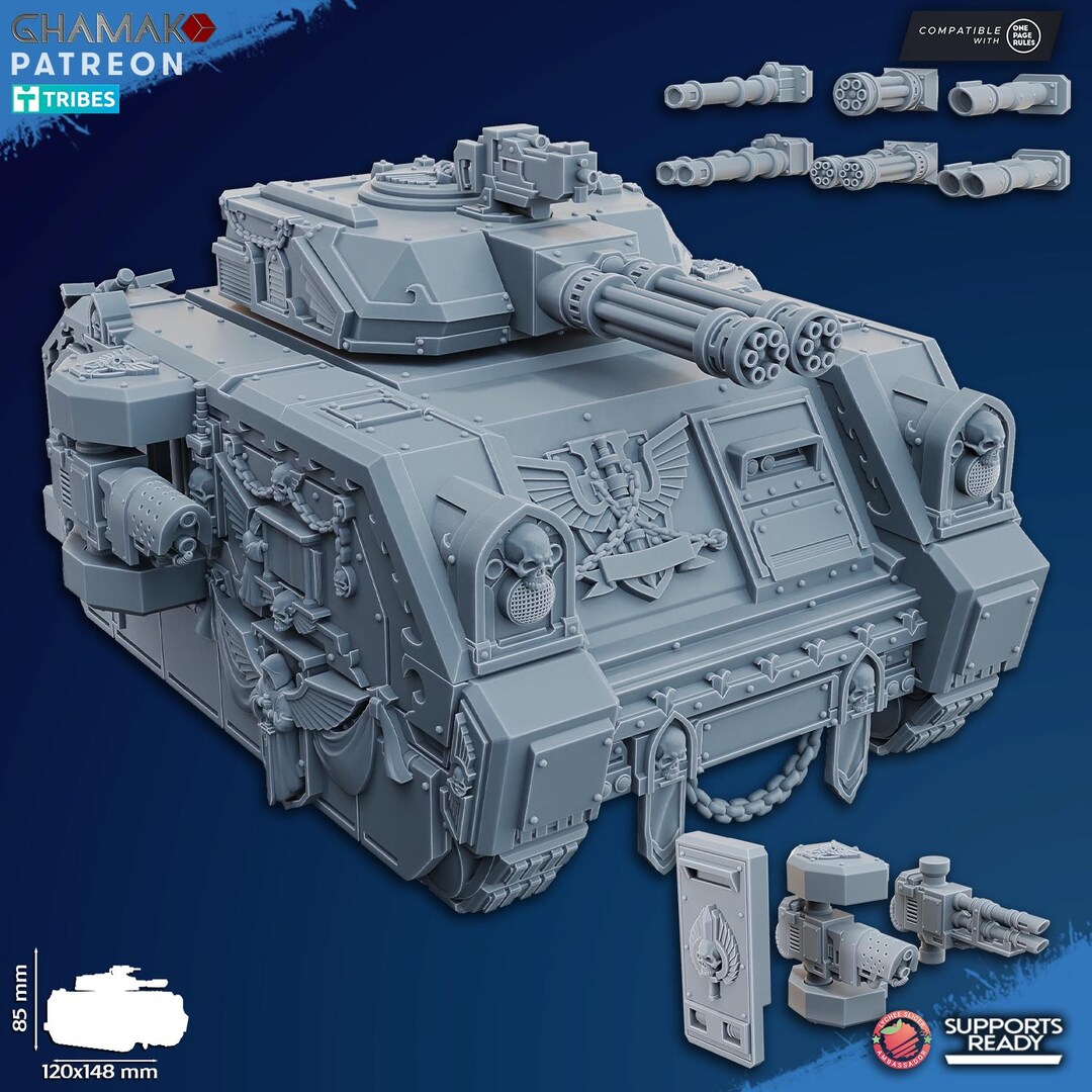 Vengeful Tactical Tank - Ghamak - Tabletop Wargaming Miniature Sci-fi ...