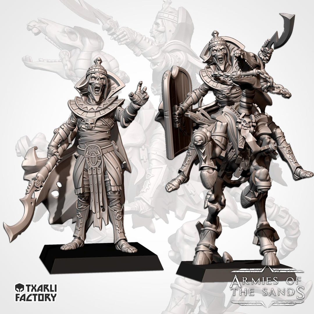 Skeleton Prince/king - Txarli Factory - Tabletop Wargaming Miniature ...