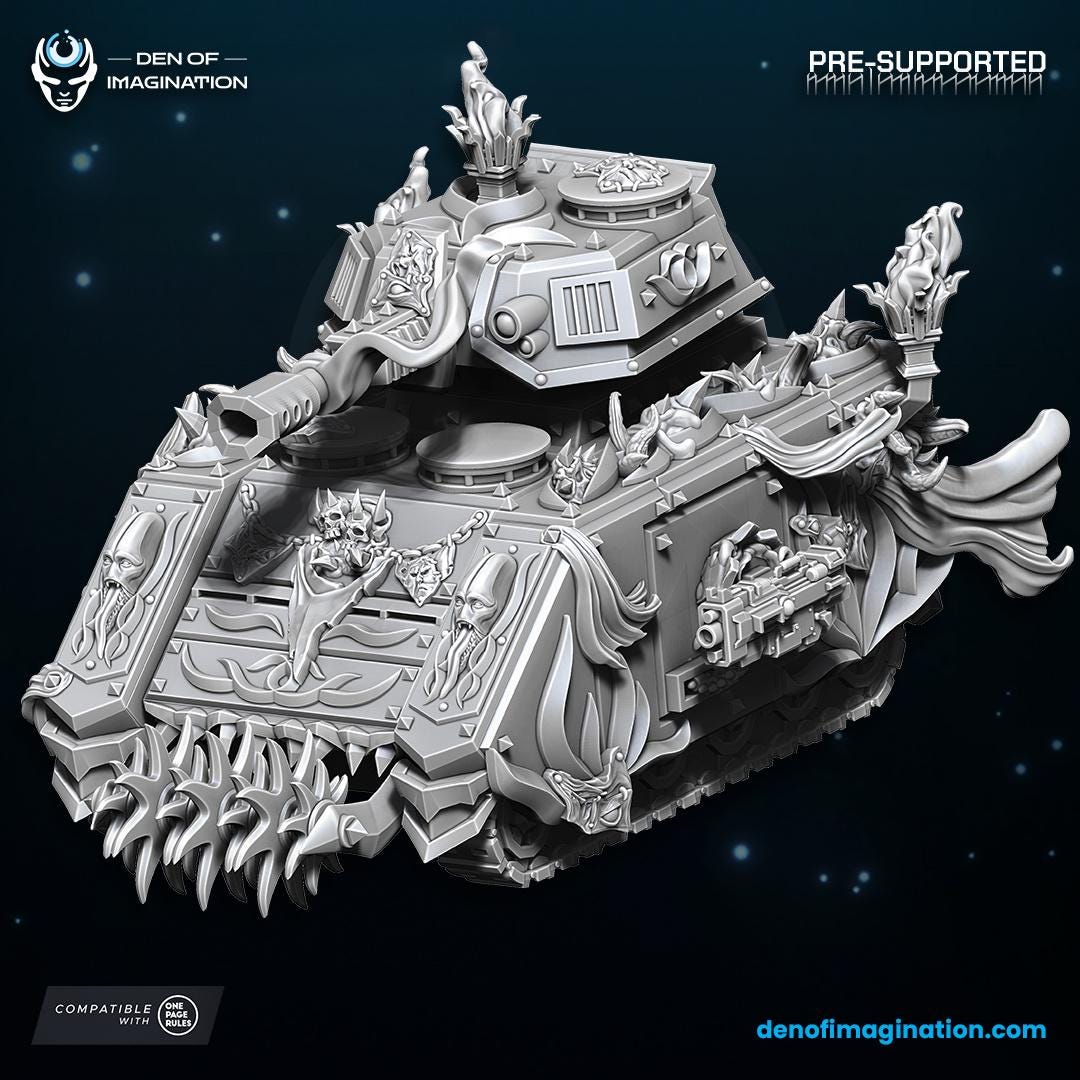 Excess Battle Tank - Den of Imagination - Tabletop Wargaming Miniature ...