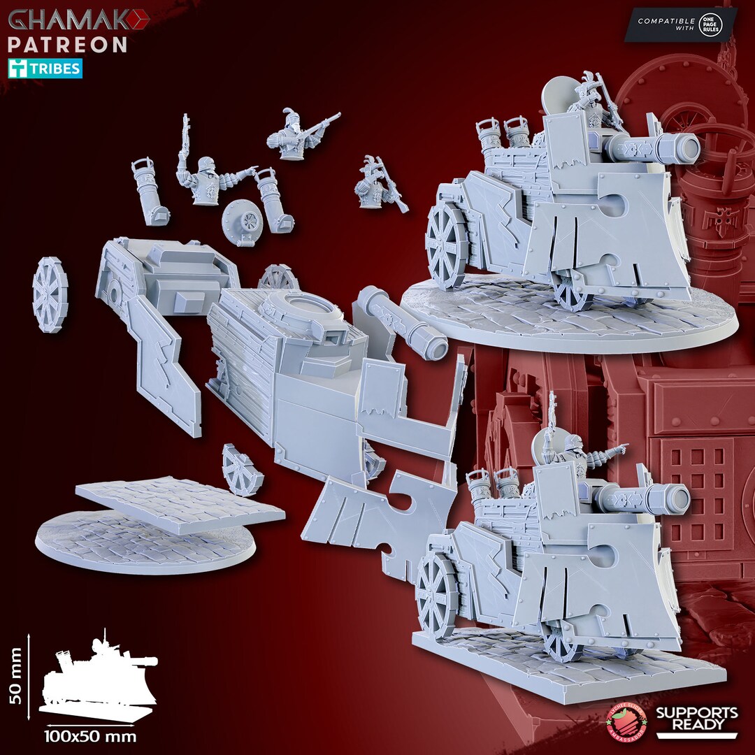 Steampunk Tank - Ghamak - Tabletop Wargaming Miniature Sci-fi/fantasy ...