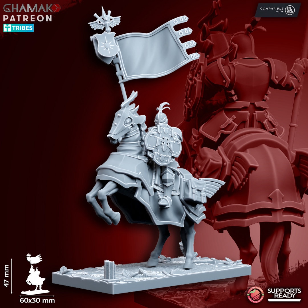 5 X Reiksguard Knights Ghamak Tabletop Wargaming Miniature Sci-fi ...