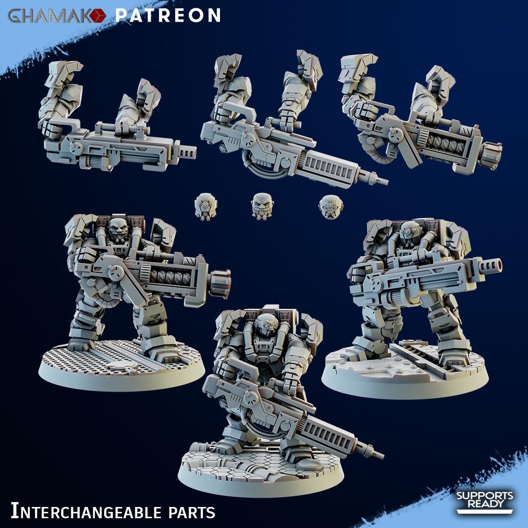 Thunderlords Exo-frames (3 Models) - Ghamak - Tabletop Wargaming ...