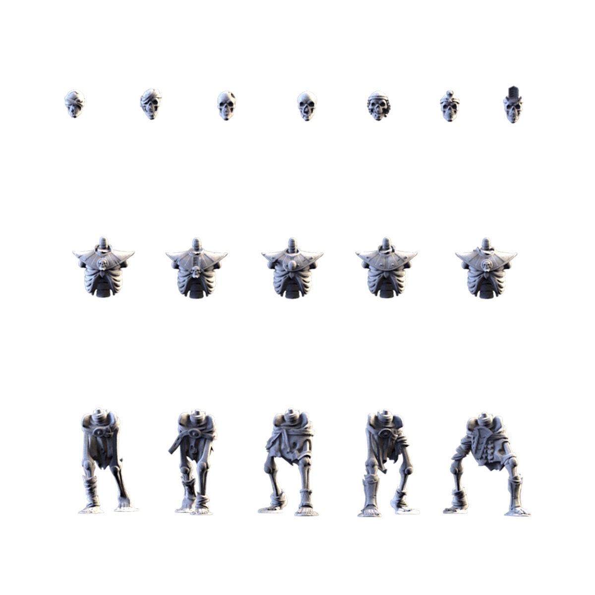 20 X Skeletons Txarli Factory Tabletop Wargaming Miniature Sci-fi ...