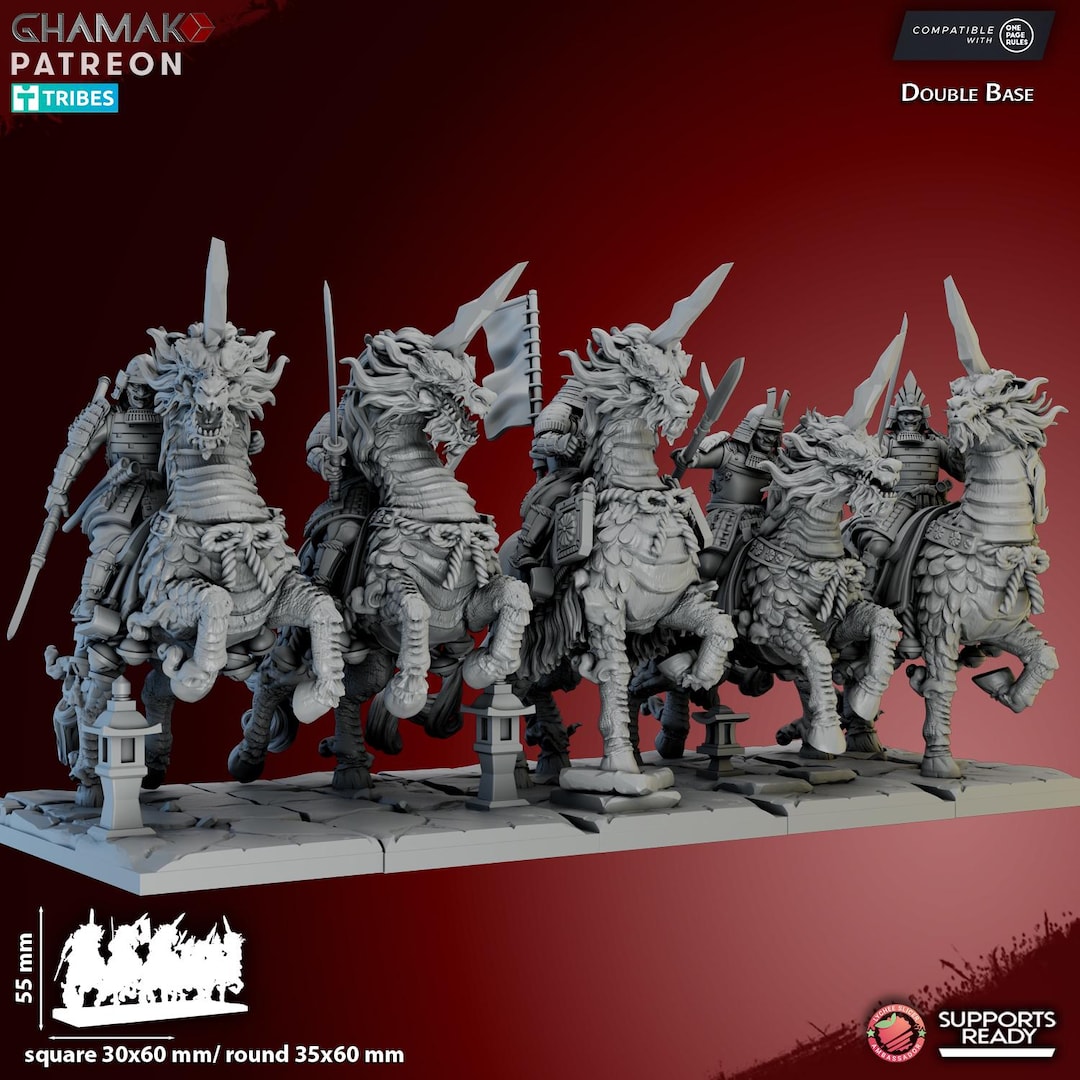 Kirin Cavalry (5 Models) - Ghamak - Tabletop Wargaming Miniature Sci-fi ...