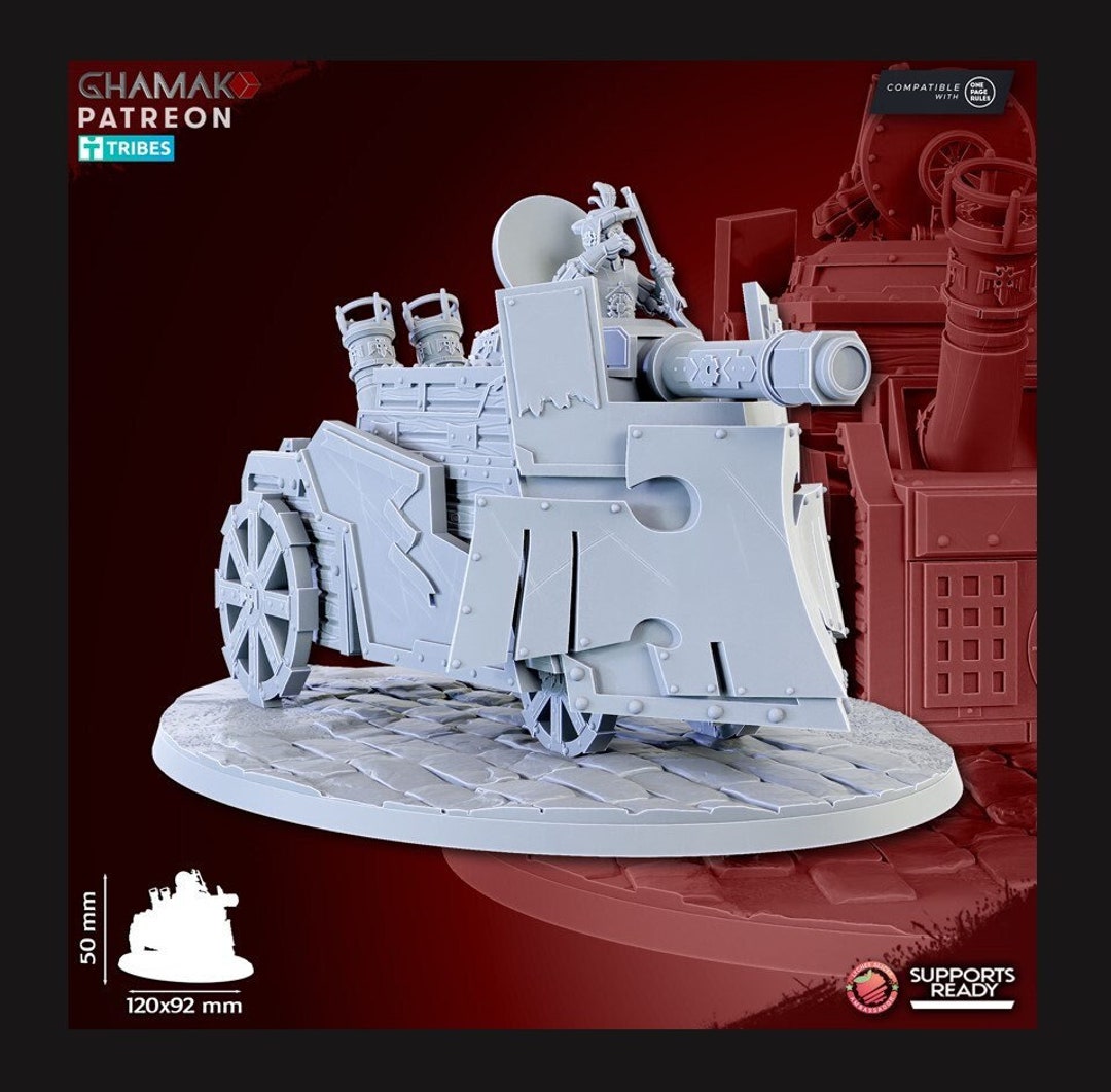 Steampunk Tank Ghamak Tabletop Wargaming Miniature Sci-fi/fantasy ...