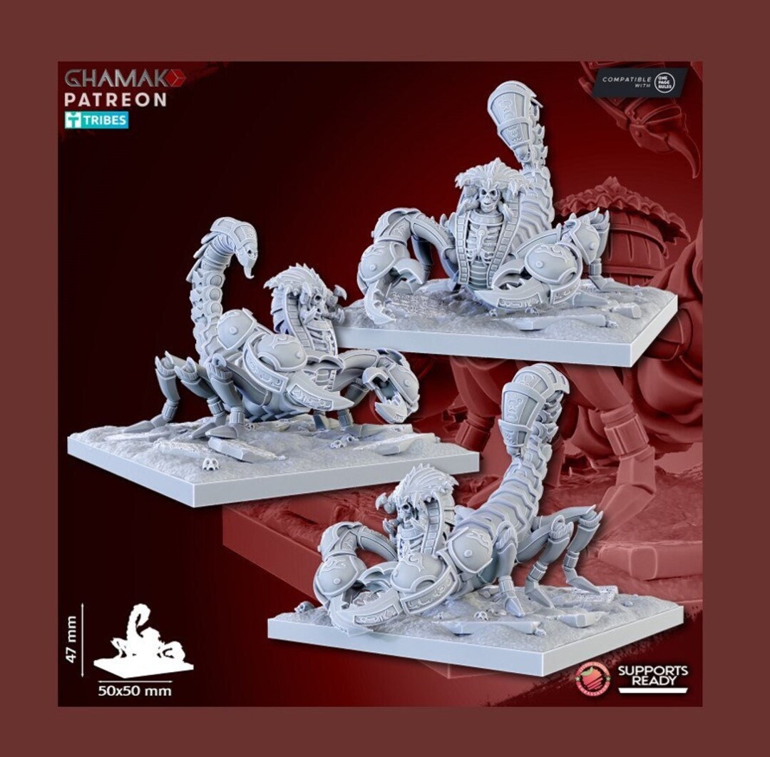 Undead Scorpion Ghamak Tabletop Wargaming Miniature Sci-fi/fantasy ...