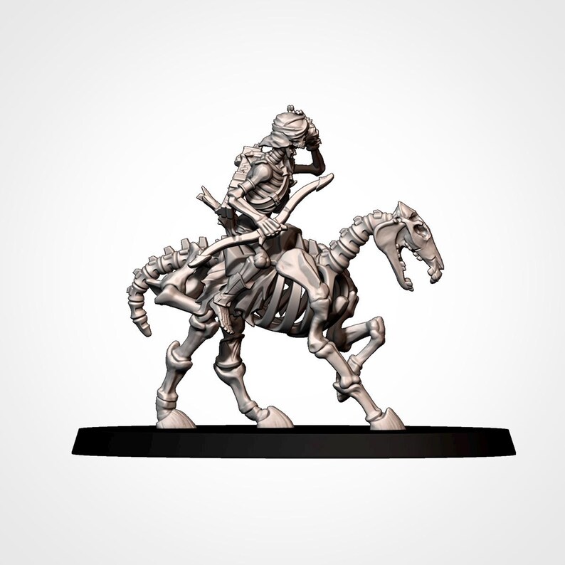 Skeleton Light Cavalry (5 Models) - Txarli Factory - Tabletop Wargaming ...