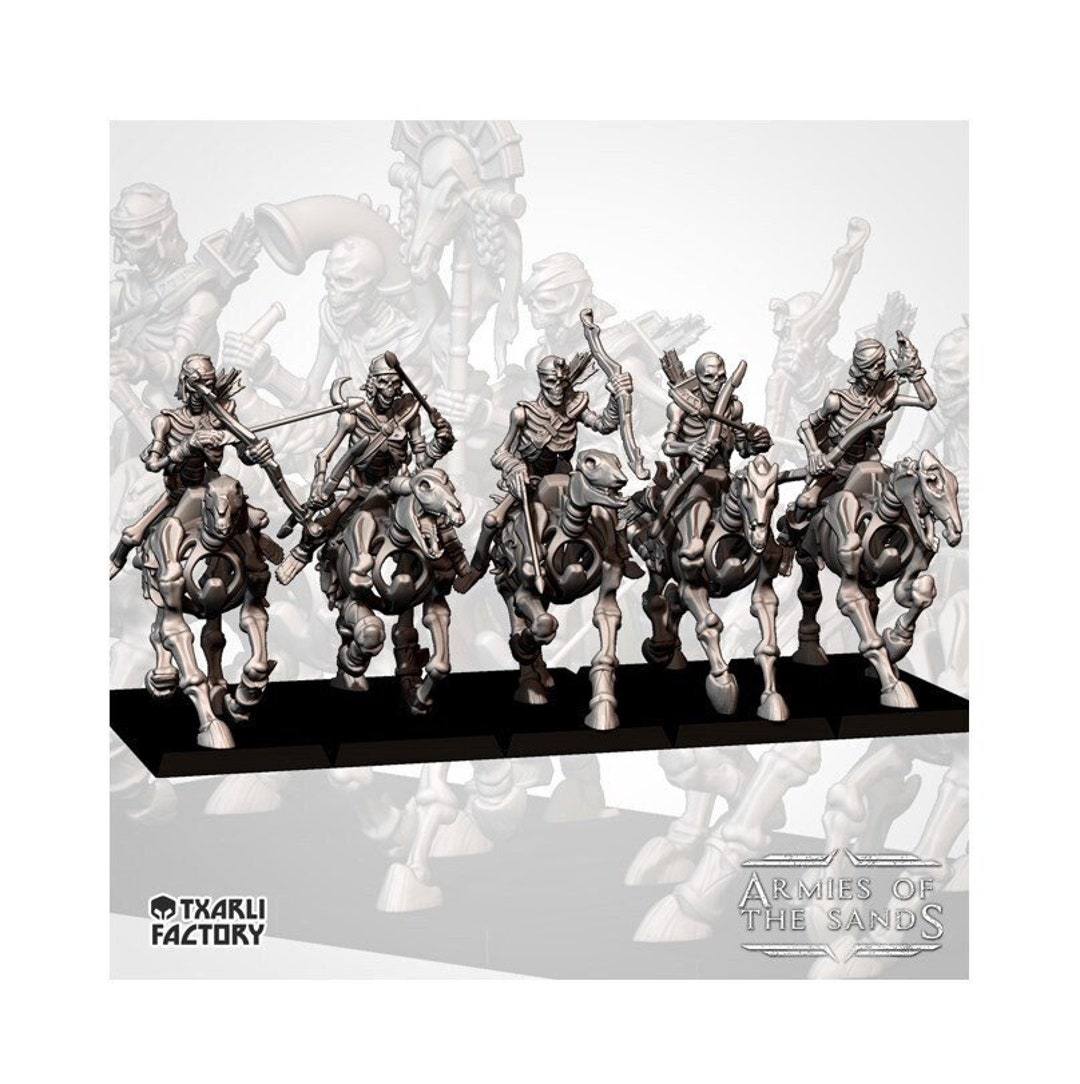 5 X Skeleton Light Cavalry - Txarli Factory - Tabletop Wargaming ...