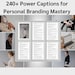 240+ Power Captions for Personal Branding Mastery: Elevate Your Social ...