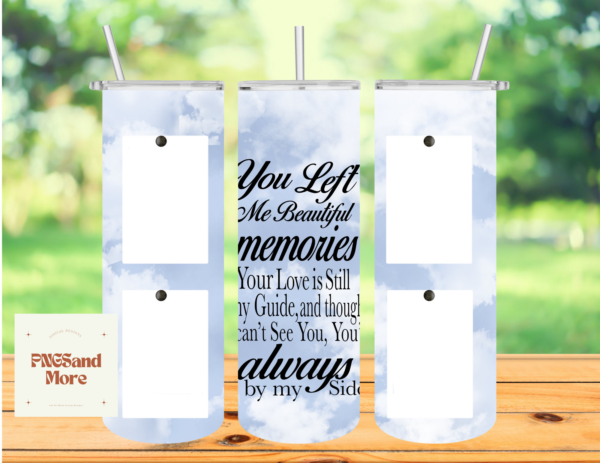 Memorial Tumbler Wrap, Skinny Memorial Wrap, Sublimation Transfer ...