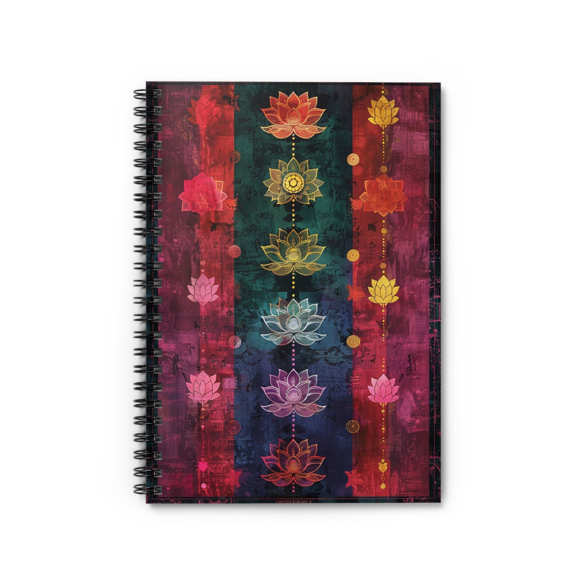 Hindu Inspired Lotus Design Journal, Personal Journal, Self Care ...