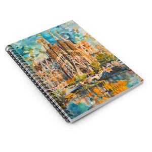 Sagrada Familia Watercolor, Mosaic Personal Journal, Self Care Journal ...