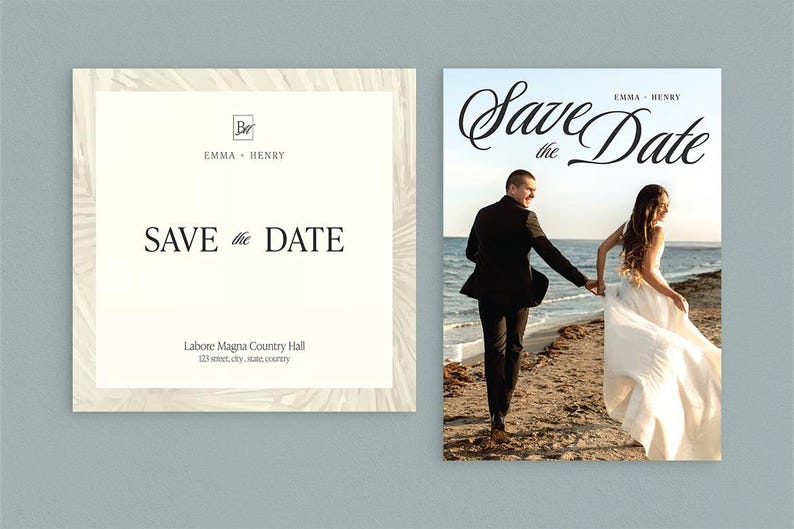 Wedding Stationery Set | Invitation, Save the Date, Menu, RSVP, Table ...