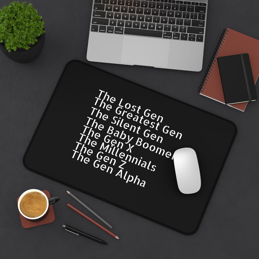 Generations Desk Mat, Family Tree Work Mat for Home Office Decor ...