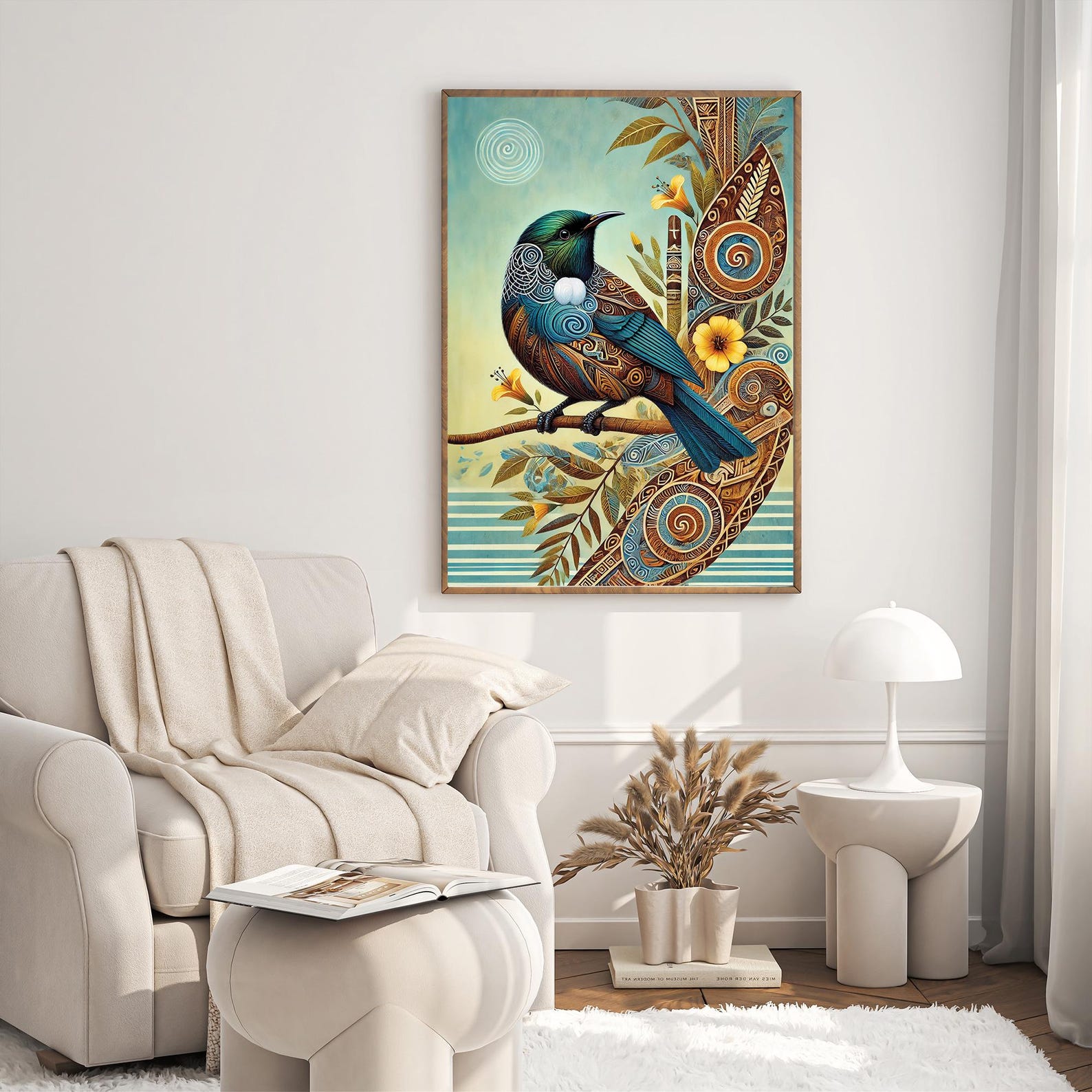Tui Art | Digital Download | New Zealand Native Bird Print | Māori ...