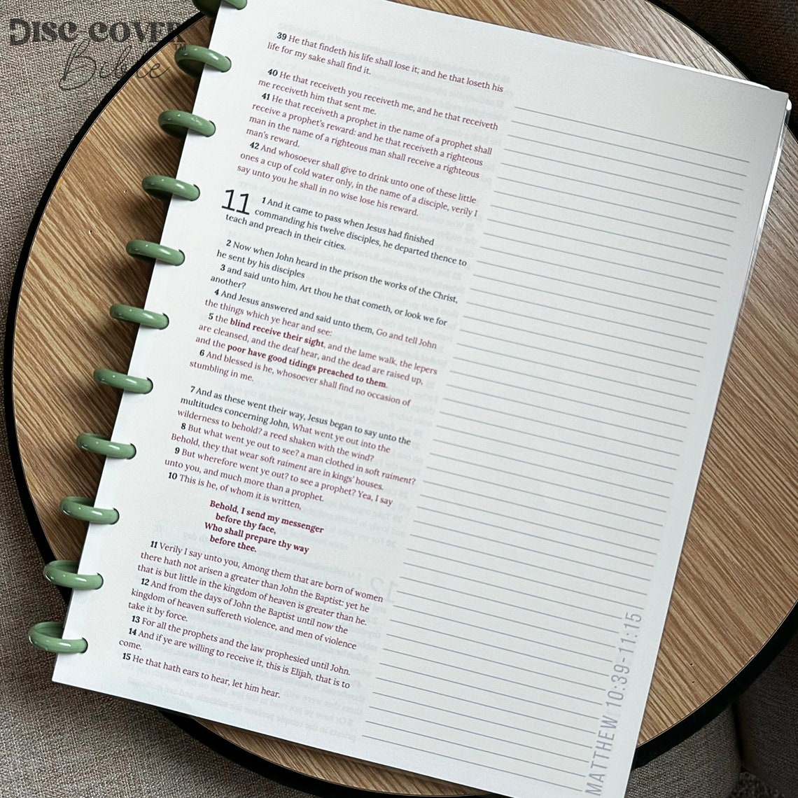 DISC-COVER Bible™ Note Taking Bible Discbound Bible Study ASV the Book ...