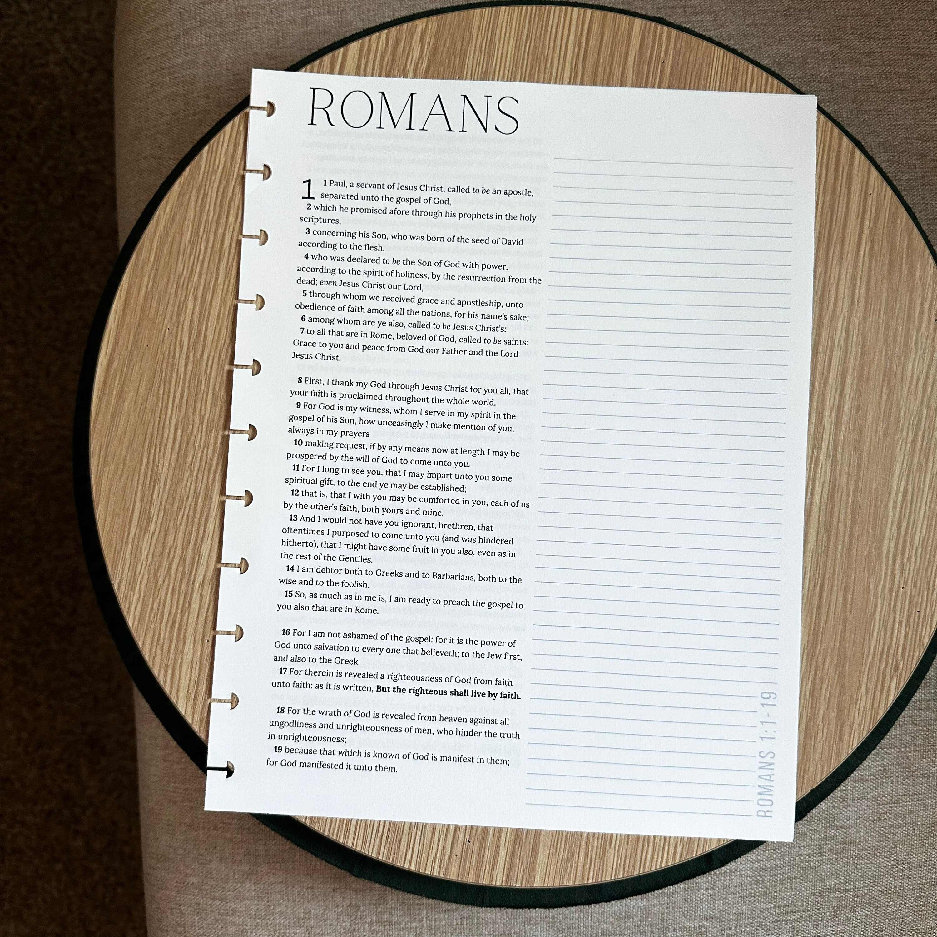 DISC-COVER Bible™ Note Taking Bible ASV Romans Choose Your Cover ...