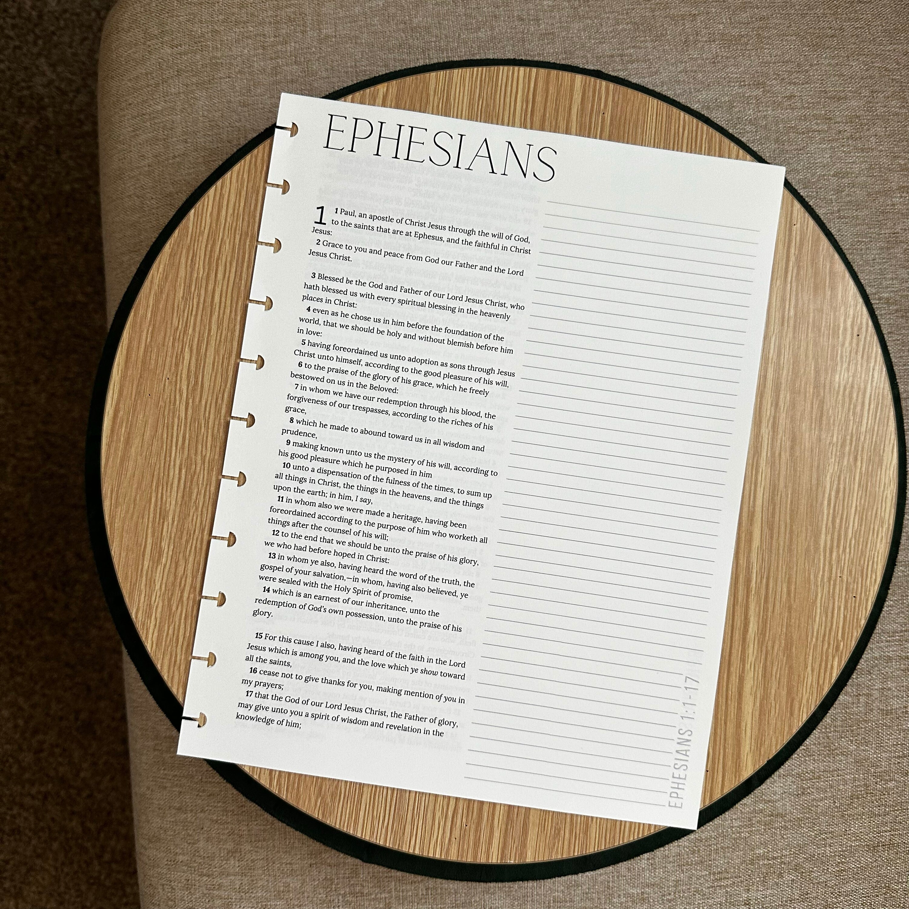 DISC-COVER Bible™ Note Taking Bible ASV Ephesians Choose Your Cover ...
