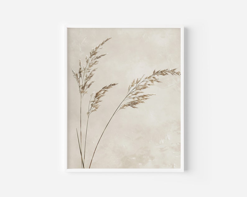 Pampas Grass Portrait Frame Wall Art Digital Download Printable Home ...