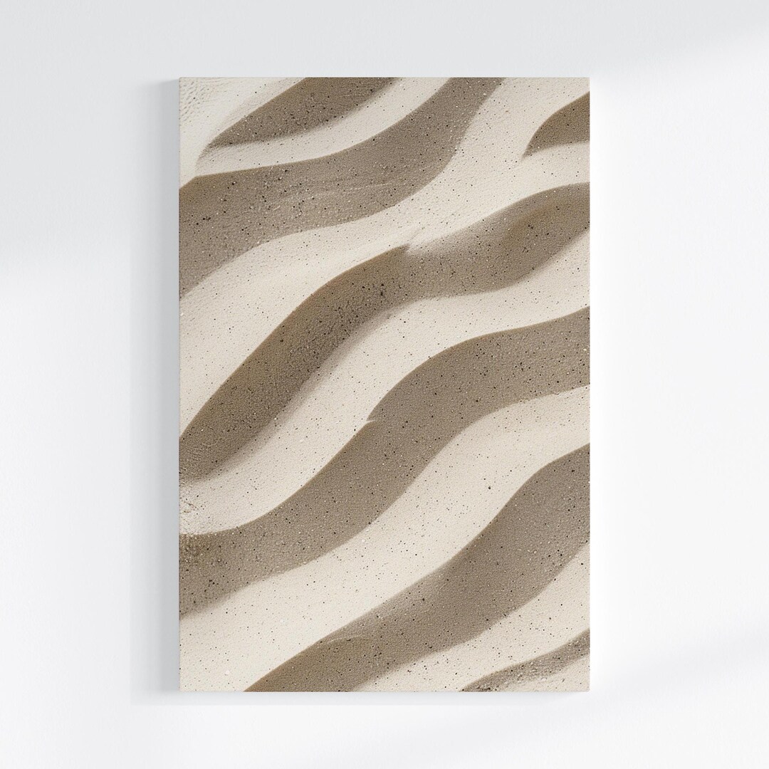 Beach Sand Ripple Wave Marks Portrait Wall Art Digital Download ...