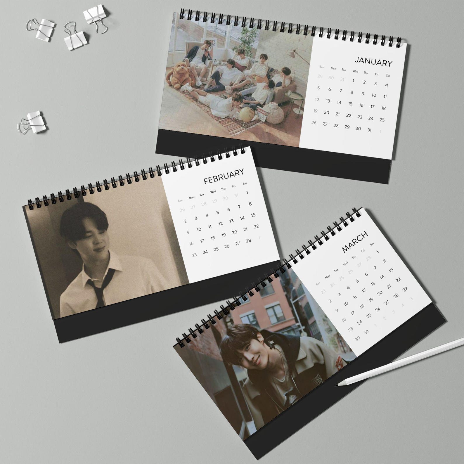 BTS 2025 Gradient Design, Agenda Planner, Scheduler, Fan Merch, Office ...