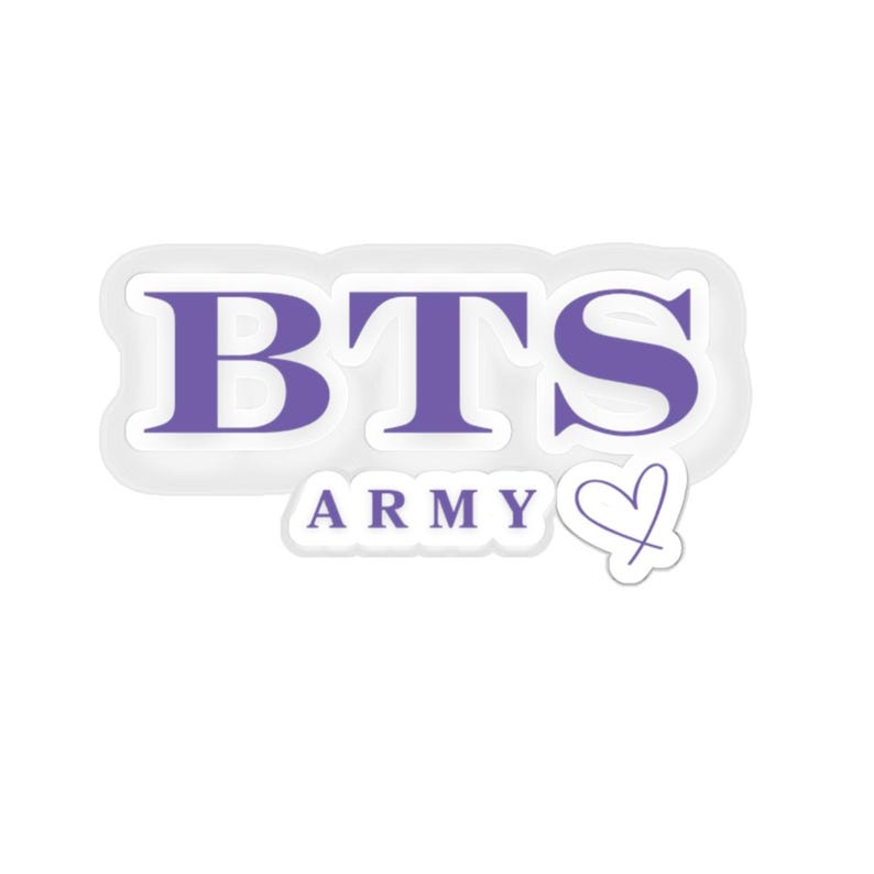 BTS Army Sticker - Kiss-cut Stickers, Kpop Fan Gift, Bulletproof Boy ...