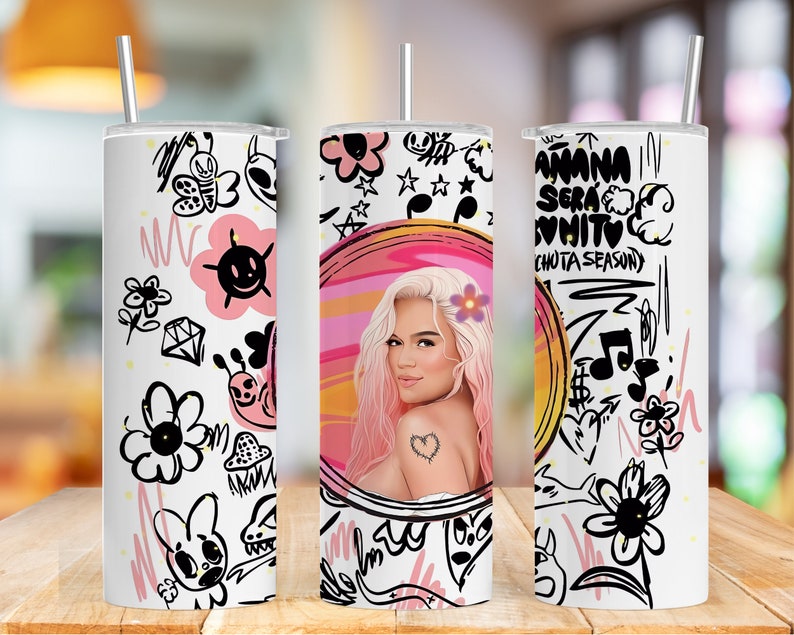 25 Karol G Tumbler Wrap Bundle, Instant Download 20oz Tumbler PNG Wraps ...