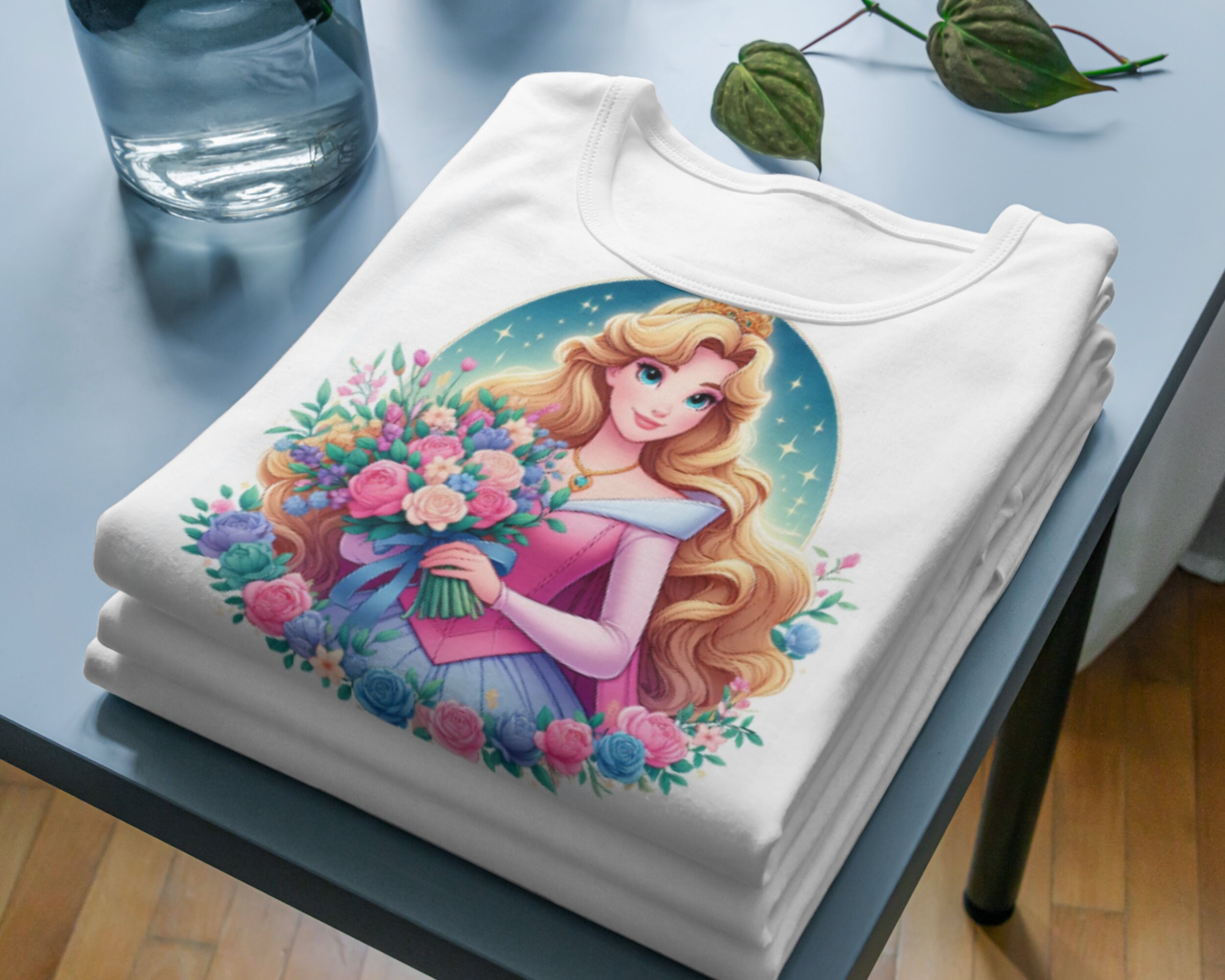 40 Princess Floral Clip Art Png, Princess Clipart Bundle, Cartoon ...