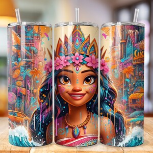 30 Princess Paint Drip Tumbler Wrap Png, 20oz Princess Tumbler Bundle ...