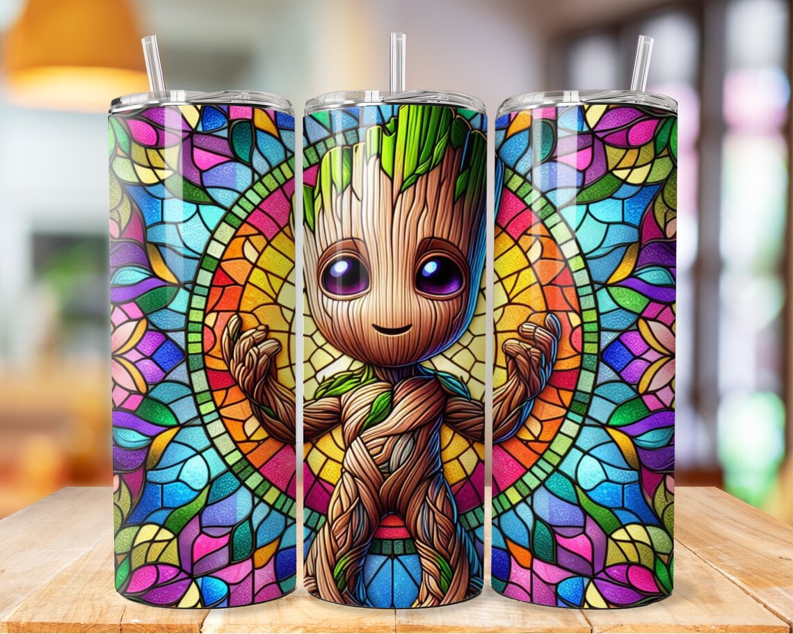 Baby Groot Tumbler Wrap, Groot Wrap, Groot Tumbler, Groot Sublimation ...