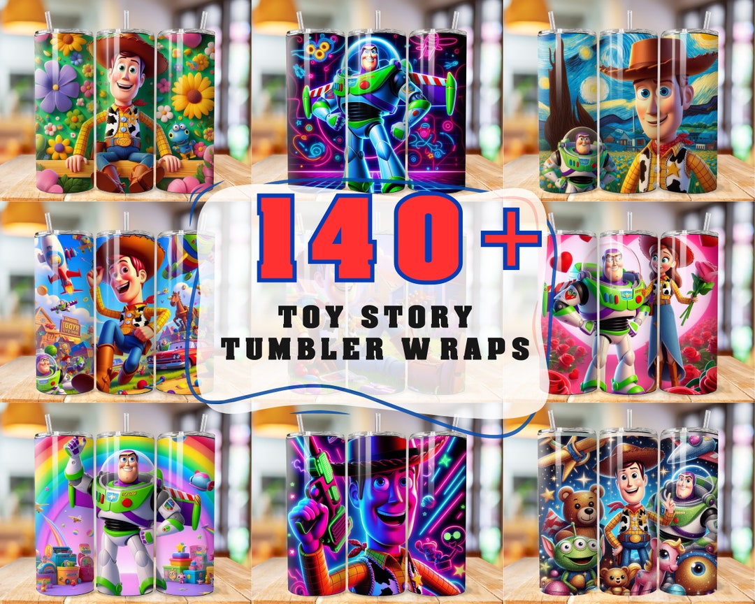 Toy Story Tumbler Wrap Bundle, 140+ Instant Download 20oz Tumbler PNG ...