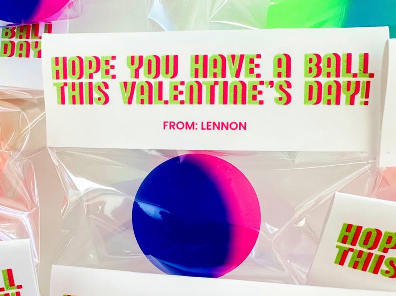 Hope You Have A Ball | Non Candy Valentine | Bouncy Ball | Kids ...
