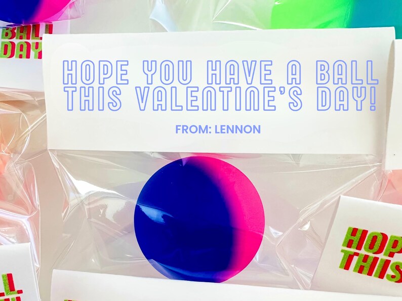 Hope You Have A Ball | Non Candy Valentine | Bouncy Ball | Kids ...