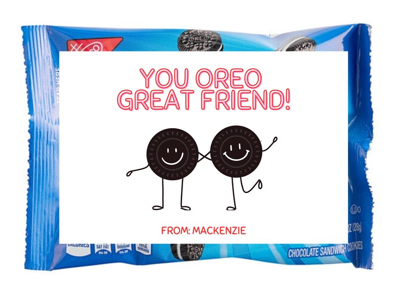 Chocolate Sandwich Cookie Valentine | Valentines Day | Kids Valentine ...