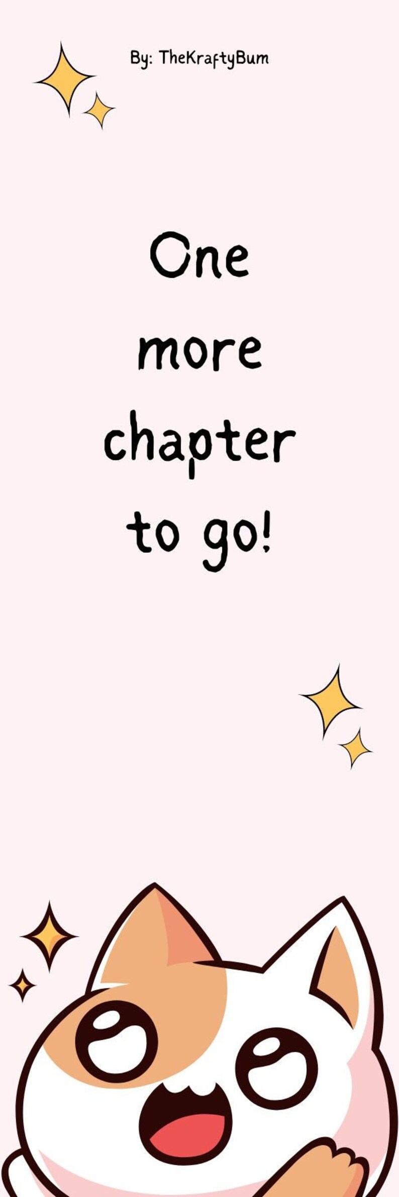 Light Pink Cute Kawaii Chibi Cool Bookmark By: Thekraftybum - Etsy