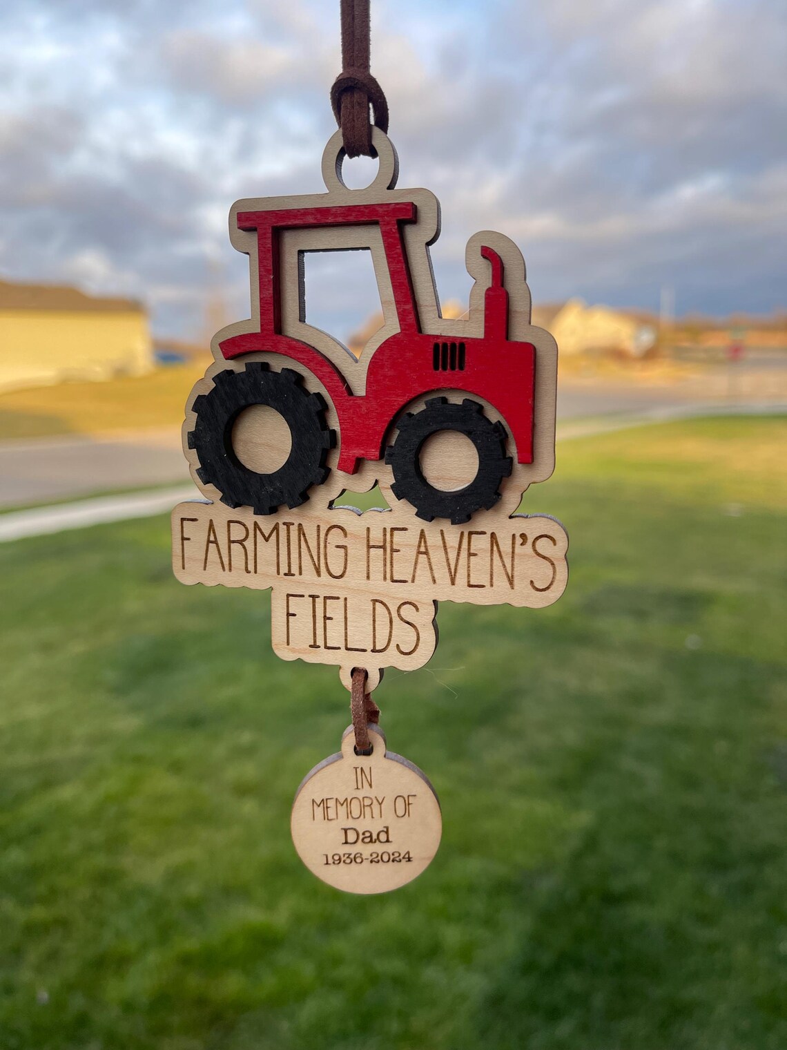 Farming Heaven’s Fields - Custom Farming Memorial Ornament - Etsy