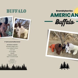 Buffalo Crochet Stuffed Animal Pattern - Etsy