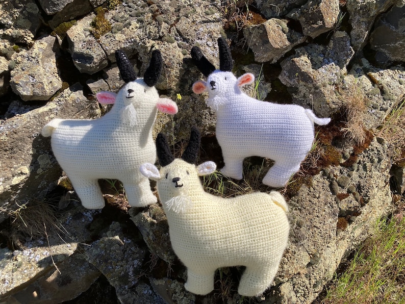 Mountain Goat Crochet Stuffed Animal Pattern - Etsy
