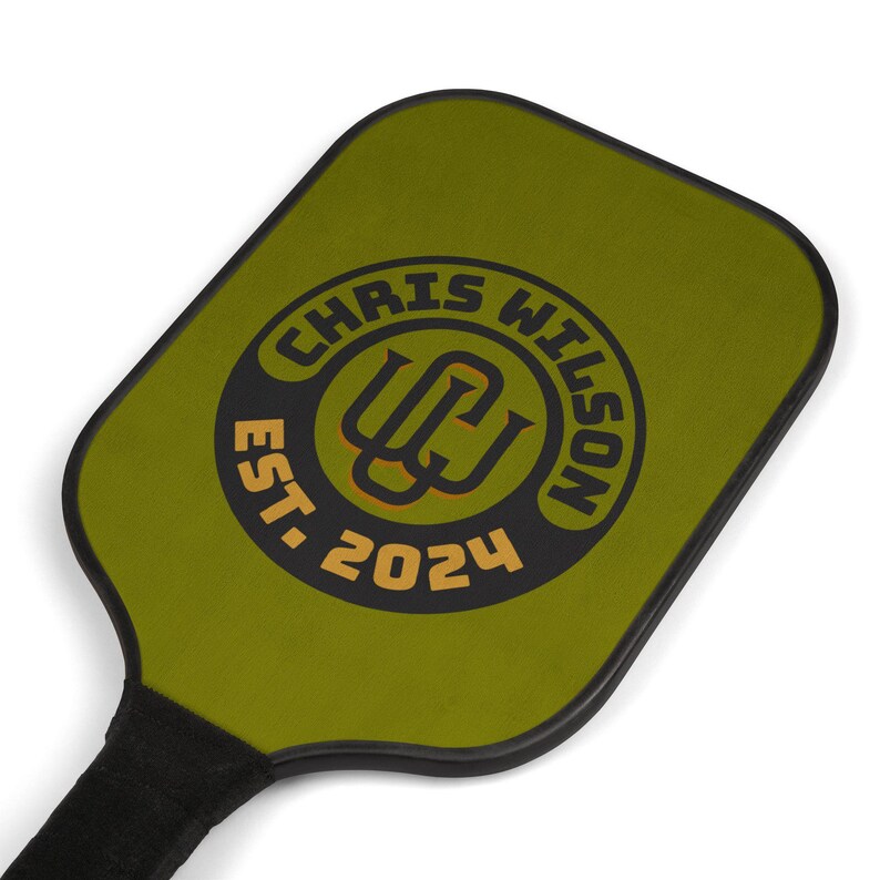 Personalized Pickleball Paddle Set, Custom Name EST. Date Pickleball ...