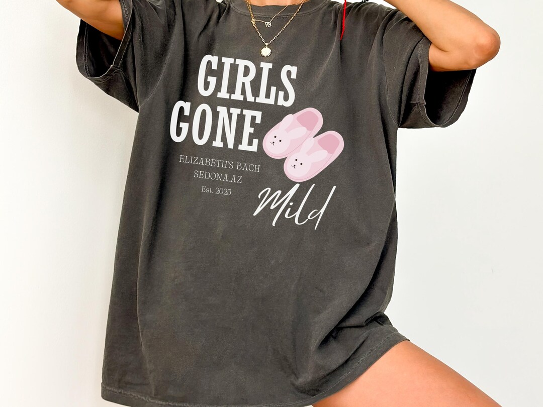 Girls Gone Mild Bachelorette Party Shirts Spa Bachlorette Lux Merch ...