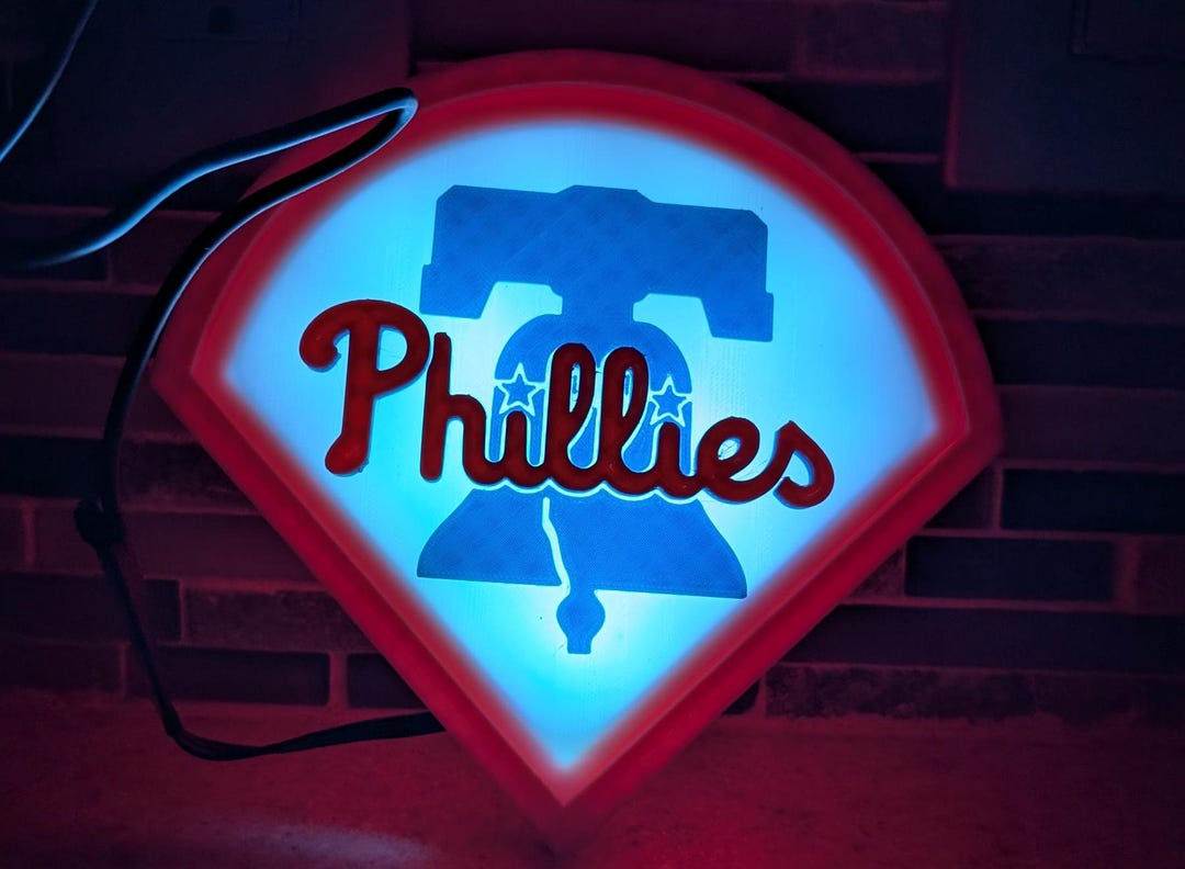 3d Printed Phillies Lightbox - Etsy