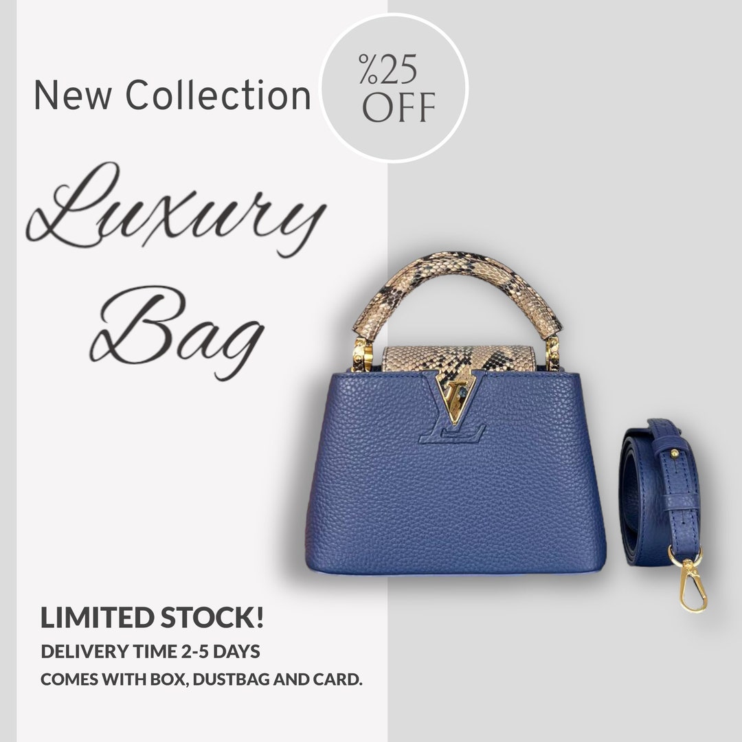 Louis Vuitton Cappucines Piton Leather Bag - Etsy